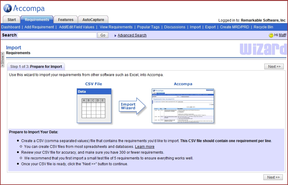 Accompa - Requirements.com